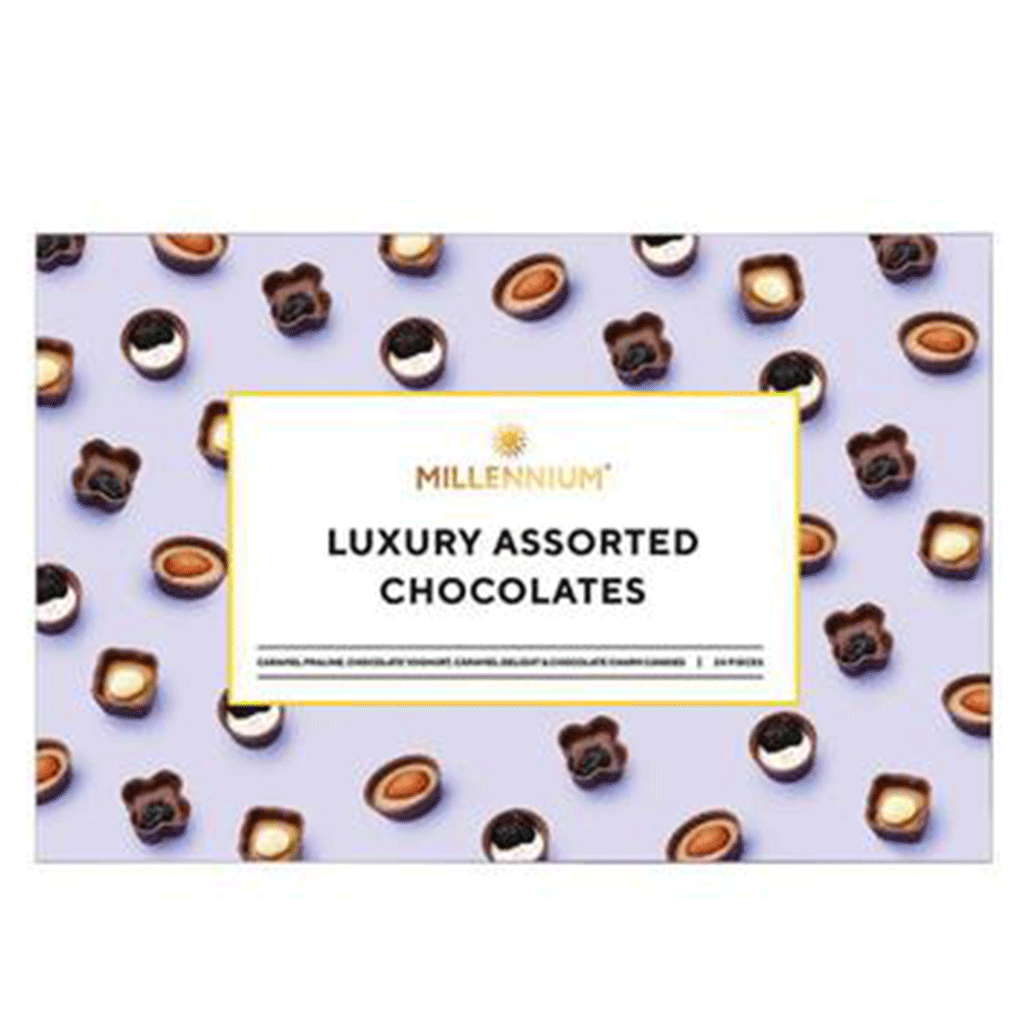 شکلات کادویی MILLENNIUM Luxury Assorted Chocolates مغزدار ۴ طعم 220 گرم ...