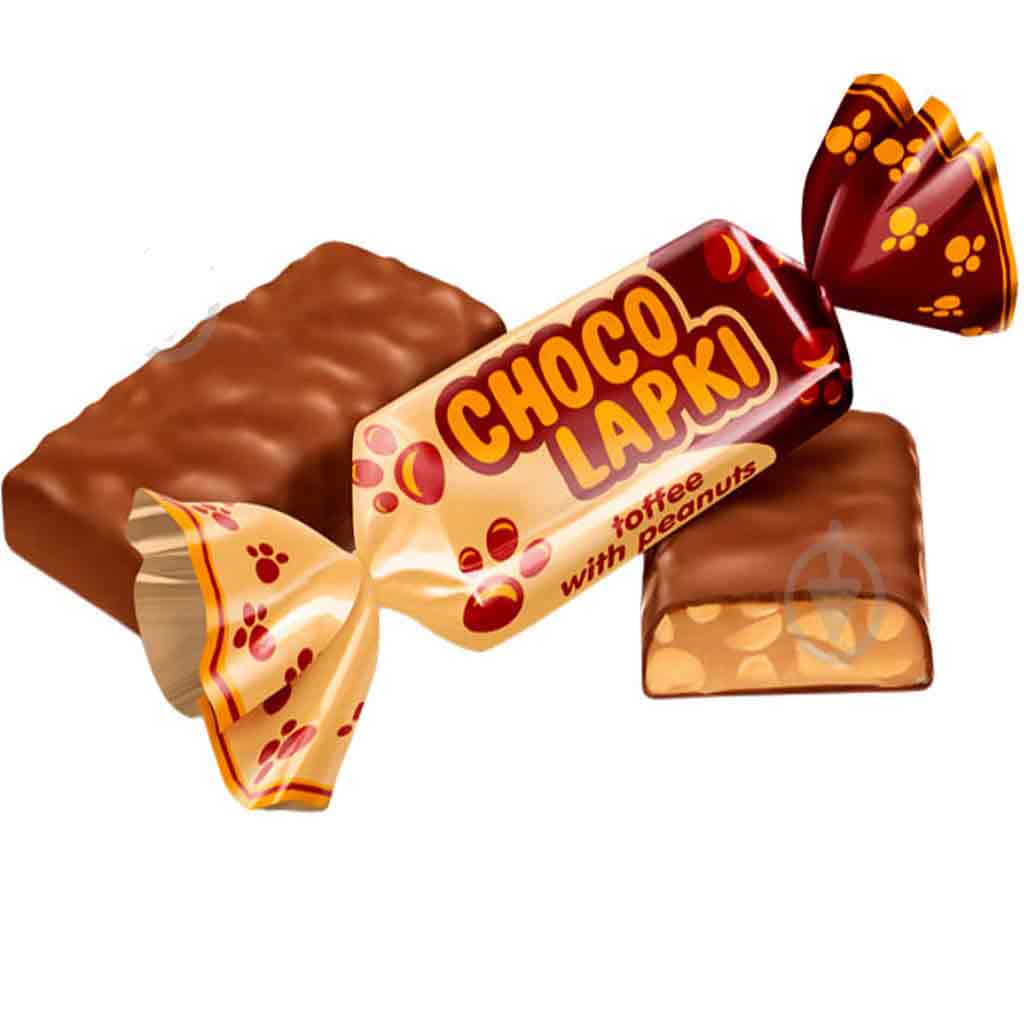 شکلات روشن چاکو لاپکی اوکراینی Roshen Choco Lapki با مغز بادام زمینی ...