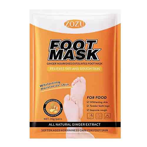 ماسک پا لایه بردار زوزو Zozo Foot Mask حاوی عصاره زنجبیل 35 گرم - بیزدن آل